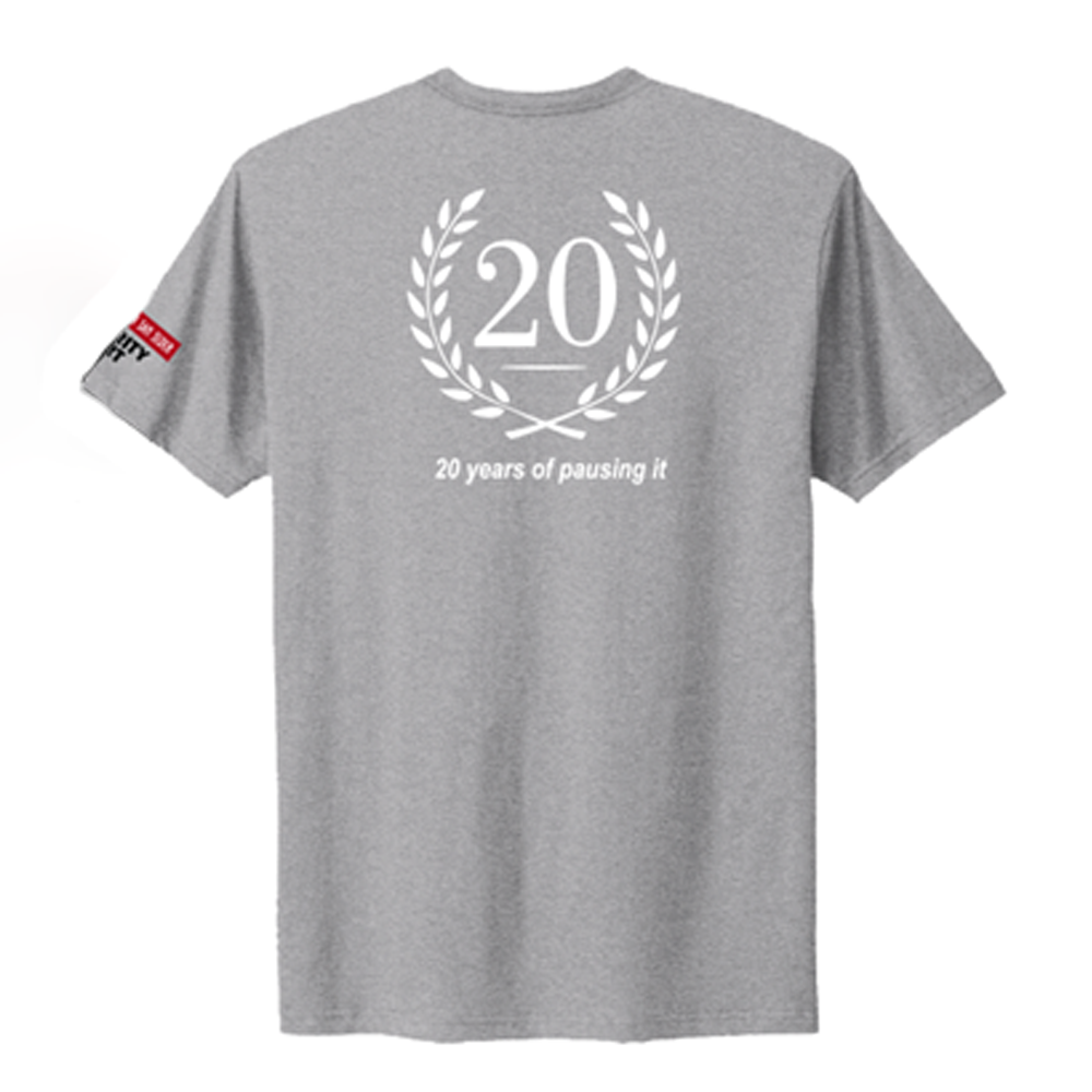 The Majority Report 20th Anniversary T-shirt in Heather Gray – The ...
