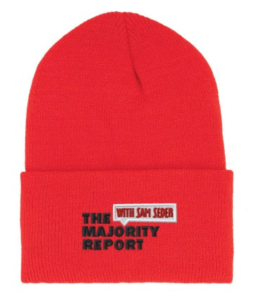 The Majority Report Red Beanie – The Majority Report Store